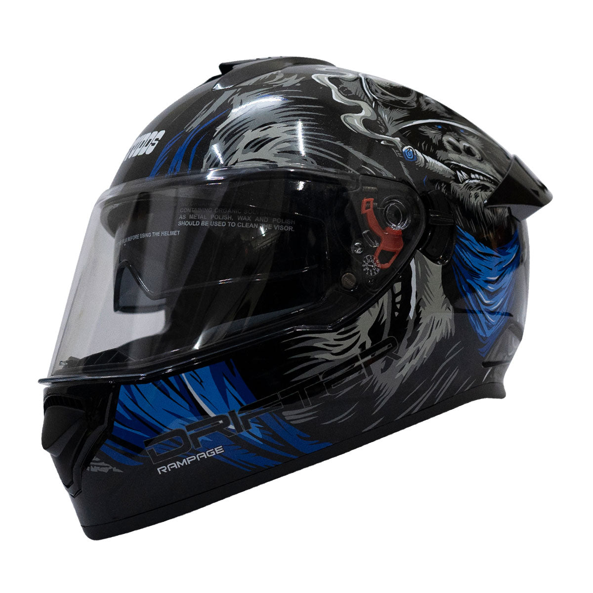 STUDDS DRIFTER D3 DECOR GREY BLUE | MOTOHAWK
