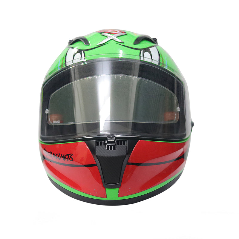 AXOR STREET RACING DUCK GREEN HELMET | MOTOHAWK