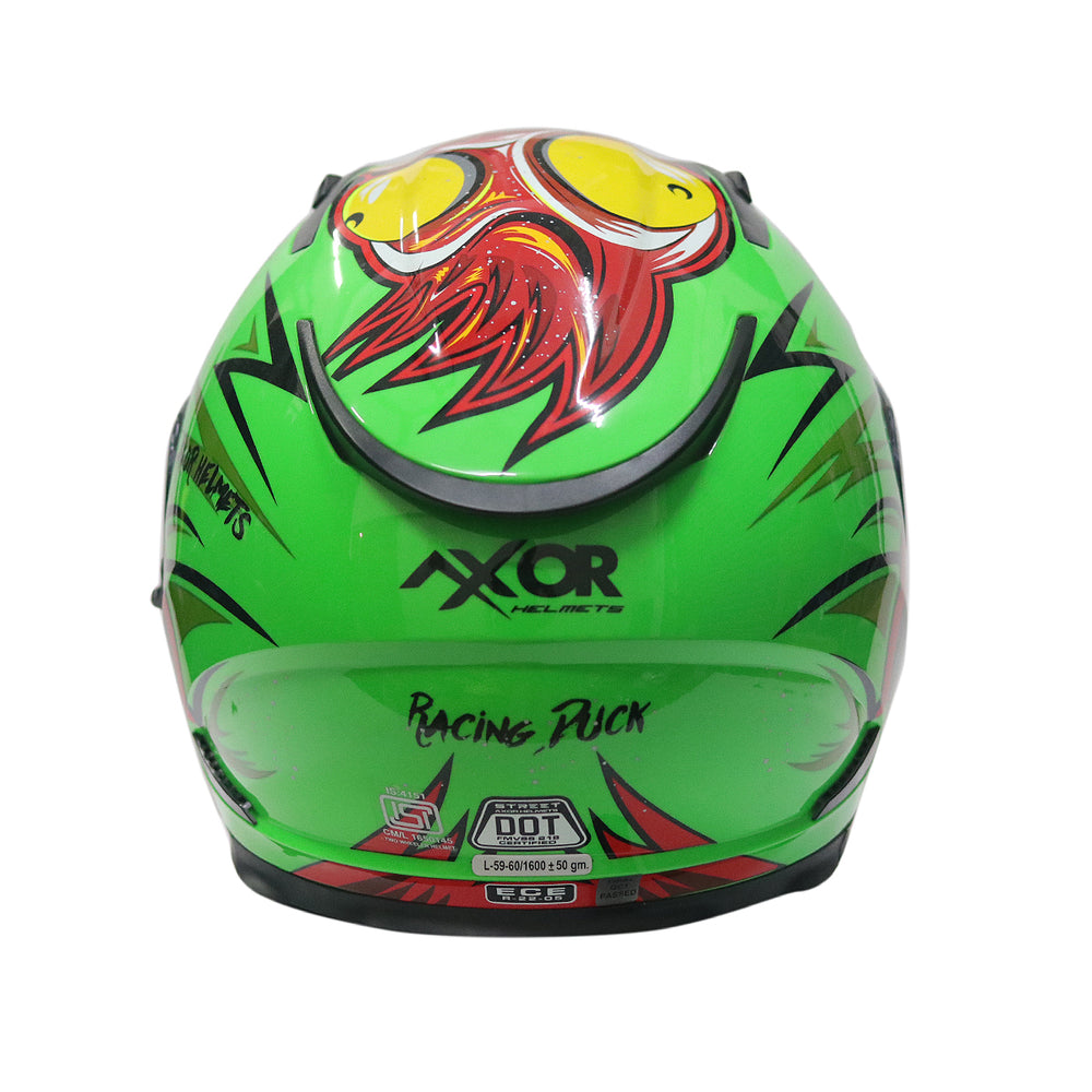 AXOR STREET RACING DUCK GREEN HELMET | MOTOHAWK